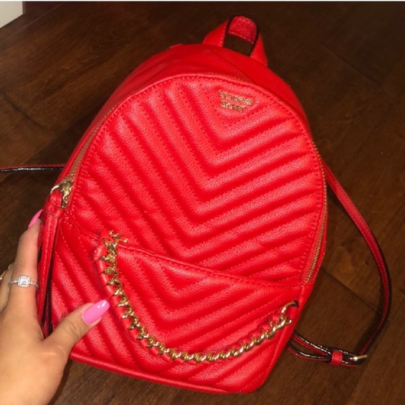 Victoria's Secret | Bags | Victorias Secret City Red Mini Backpack ...